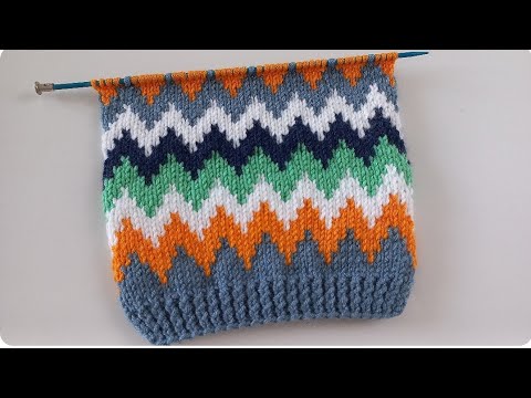 Zikzak örgü modeli yapımı #havvanurhashalıcı #örgü 