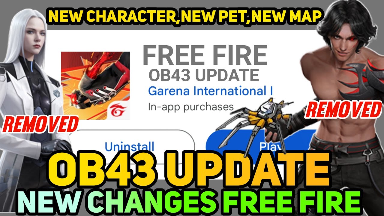 OB43 UPDATE ALL NEW CHANGES | OB43 ADVANCE SERVER OPEN FREE FIRE | OB43 ...