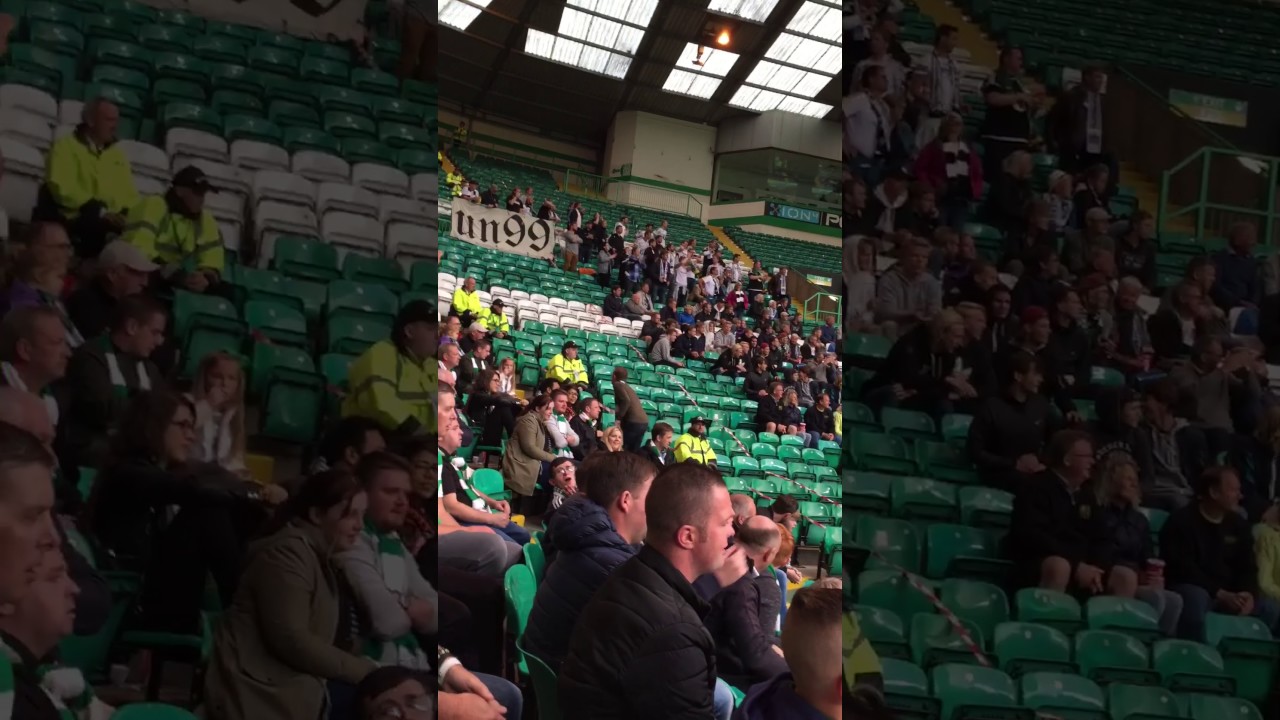 Celtic vs rosenborg fans - YouTube