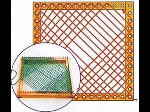 telar cuadrado - YouTube