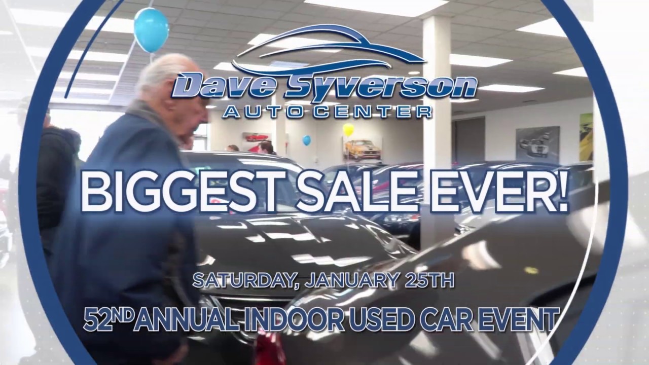 Dave Syverson 52nd Annual Indoor Used Car Event 2020 - YouTube