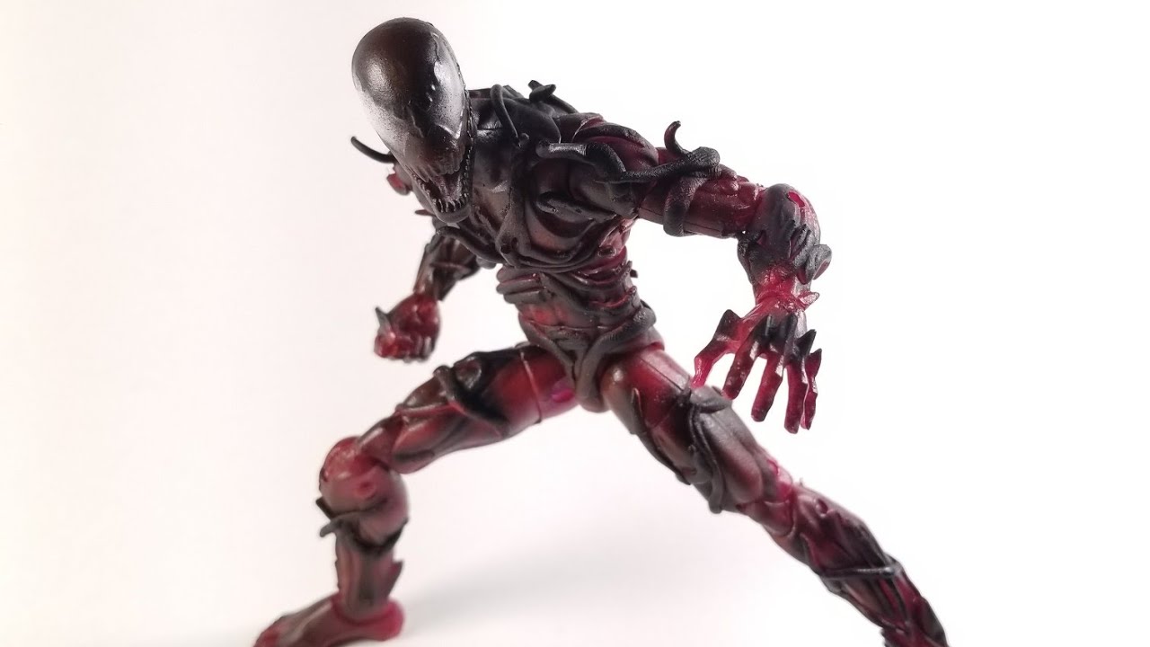 Custom Marvel Legends Carnage action figure review - YouTube