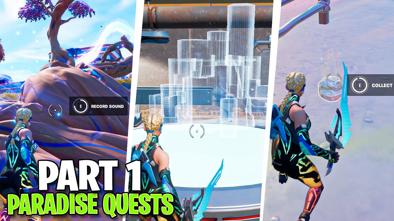 Fortnite All Paradise Part 1 Quests Dialogue (odd Reality Tree Root ...