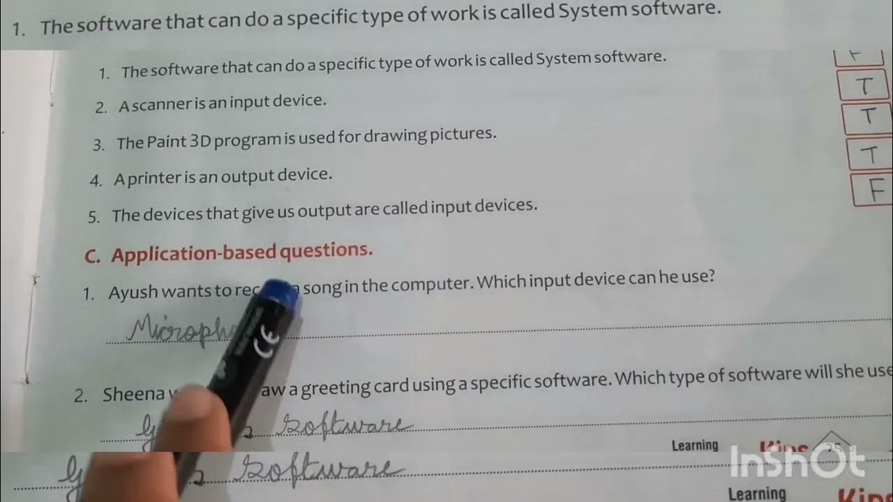 Class 3 Computer Lesson 2 exercises part 1 - YouTube