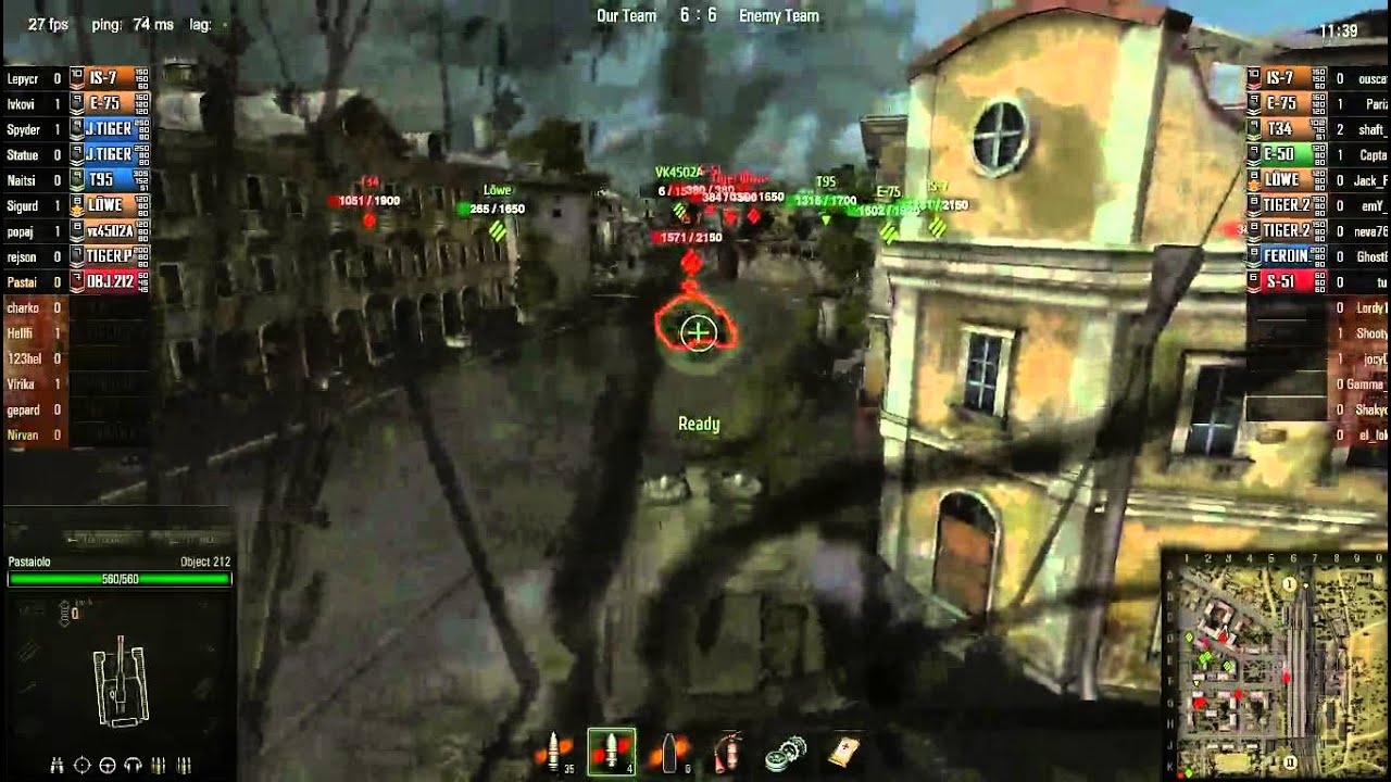 WoT Object 212 vs IS7 - YouTube