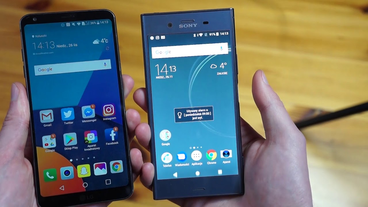 Porównanie Sony Xperia XZ1 vs LG G6 / comparison - YouTube
