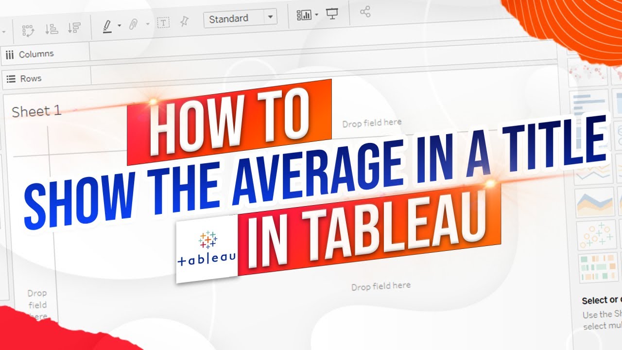 How to Show a Average Number in a Title in Tableau - YouTube