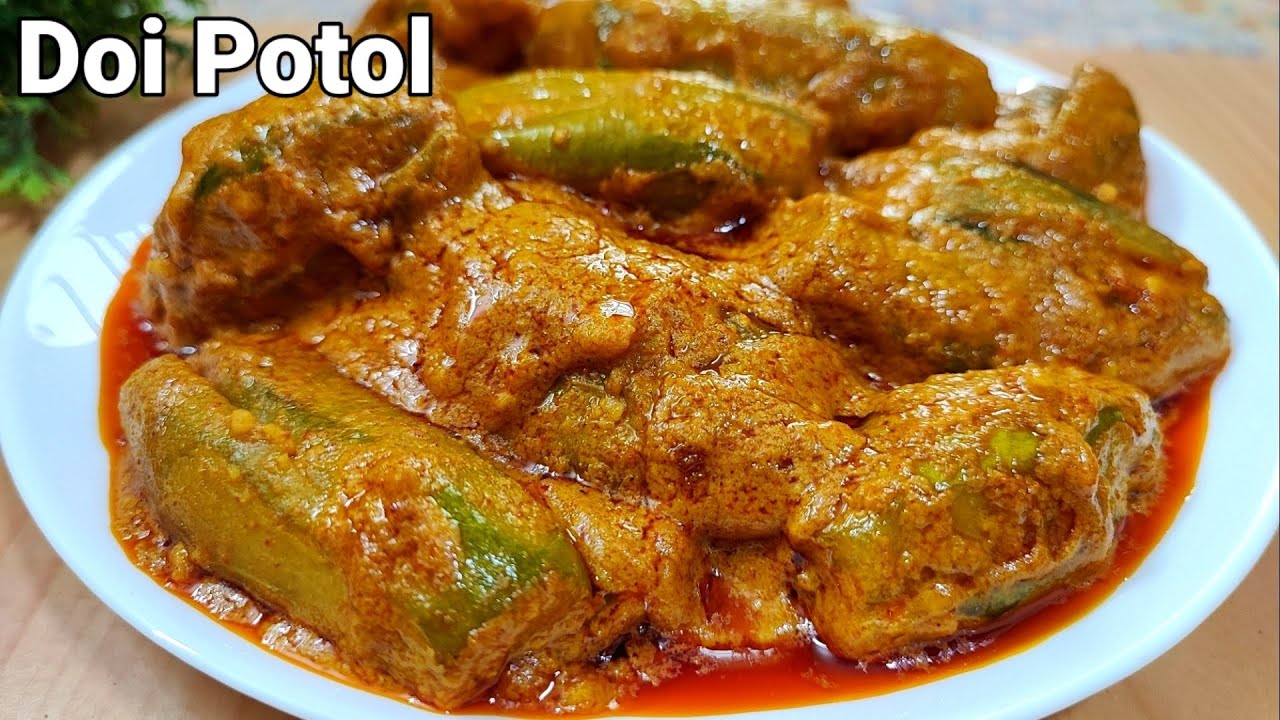 Doi Potol Recipe | Bengali Niramish Doi Potol | Dahi Parwal Pure Veg ...