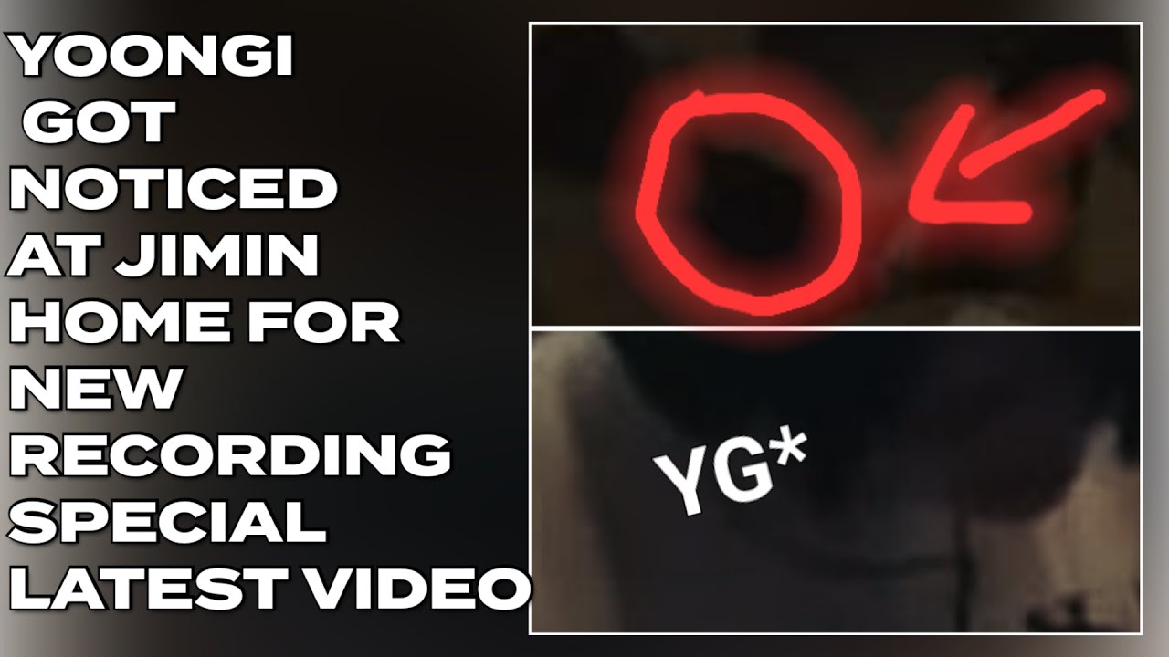 👀😱Yoongi Got Noticed At Jimin Home for New Recording (Latest)#jimin#bts ...
