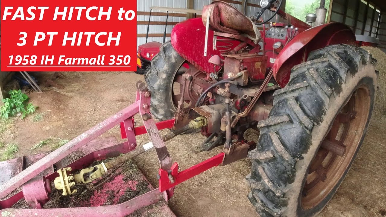 Farmall Fast Hitch To 3-Point Hitch - Attaching a Bush Hog to the Model ...