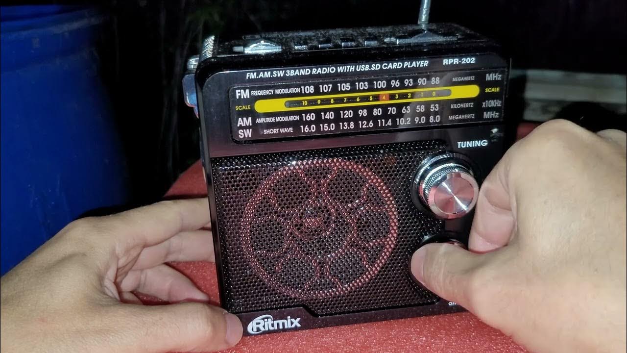 Приемник Ritmix RPR 202 средние волны - YouTube