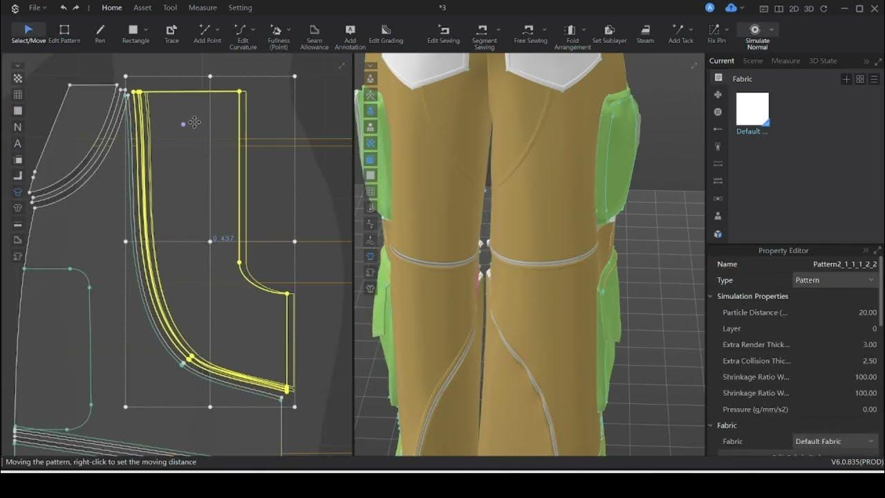 MIA- 3d garment modelling in style3d - YouTube