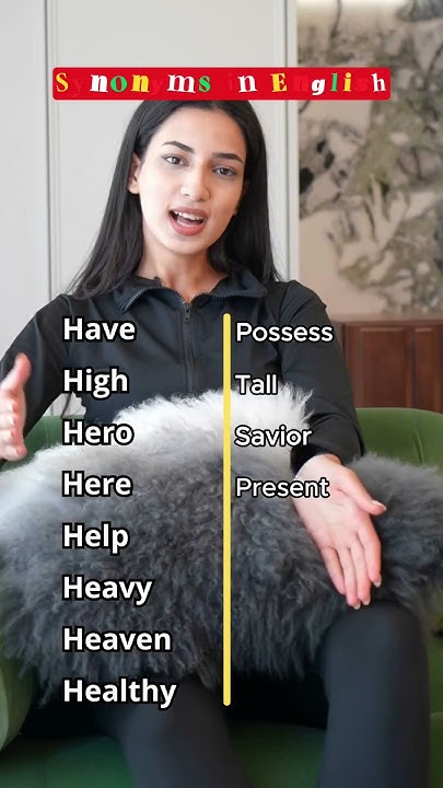 Synonym Words in English #english #learnenglish #synonyms - YouTube