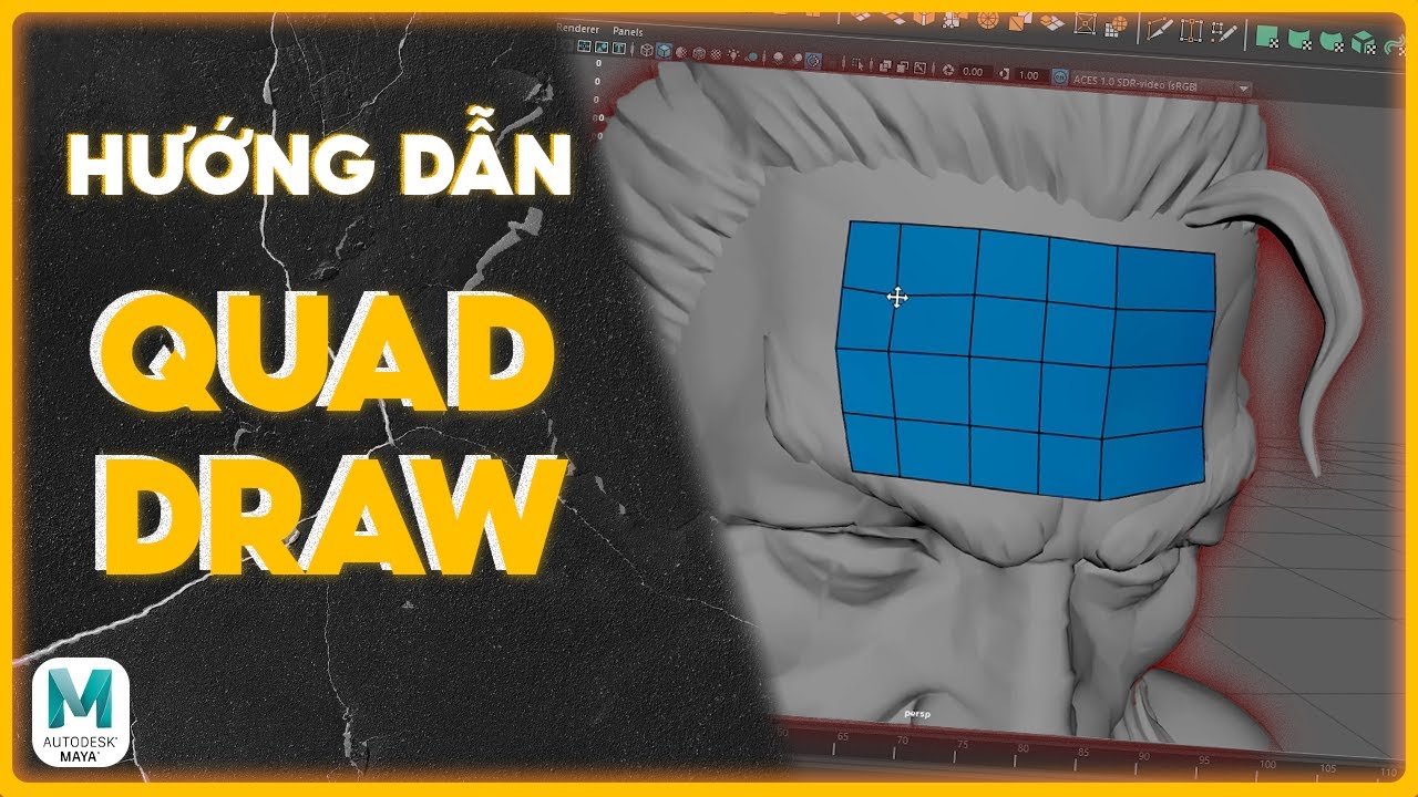 Tự Học 3D Online - Quad Draw - Hướng dẫn maya cơ bản #maya - YouTube
