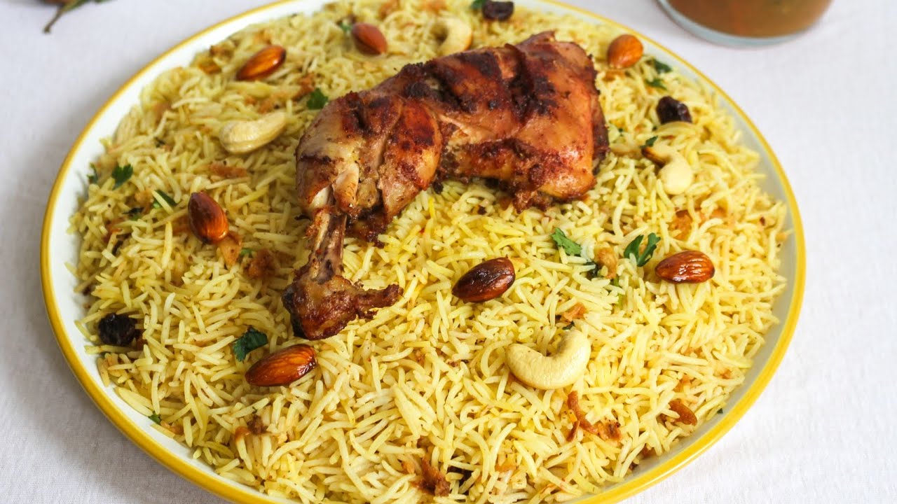 Chicken Mandi (without oven & without steam) & Mandi sauce Recipe ...