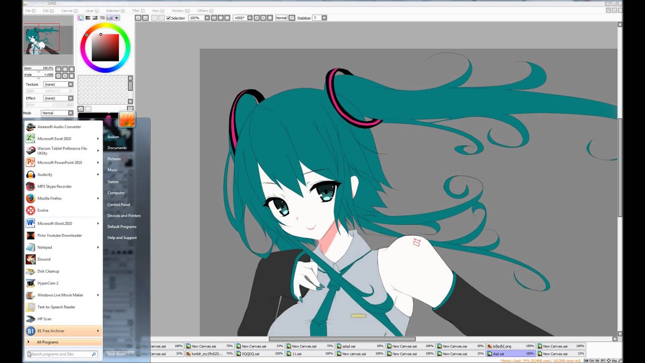 hatsune miku Speedpaint - YouTube