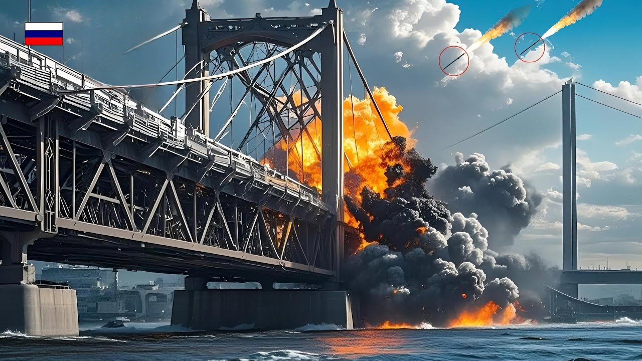 Today, August 9th! The Crimean Bridge Collapsed After Ukraine Ambushed ...