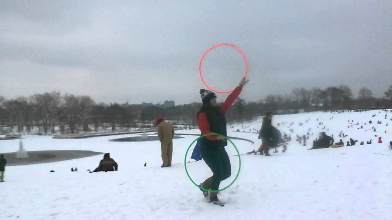 Snow day hooping - YouTube