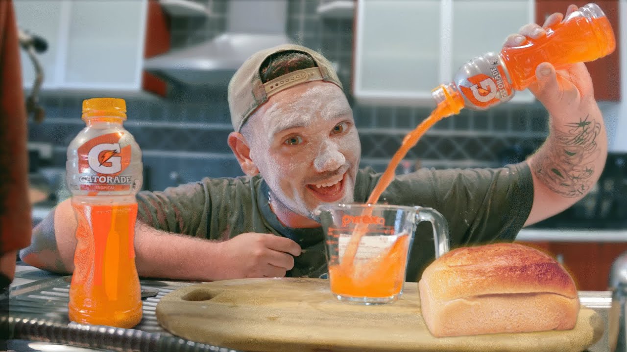 We tried to make Gatorade bread - YouTube