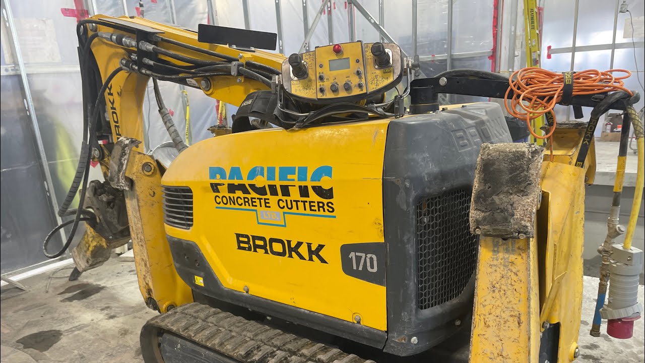 Brokk Remote controlled demolition robots. - YouTube