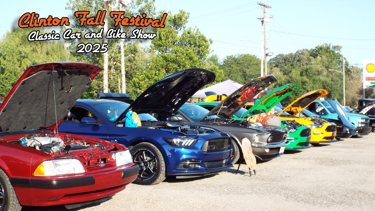 Clinton Fall Festival Classic Car And Bike Show 2025 - YouTube