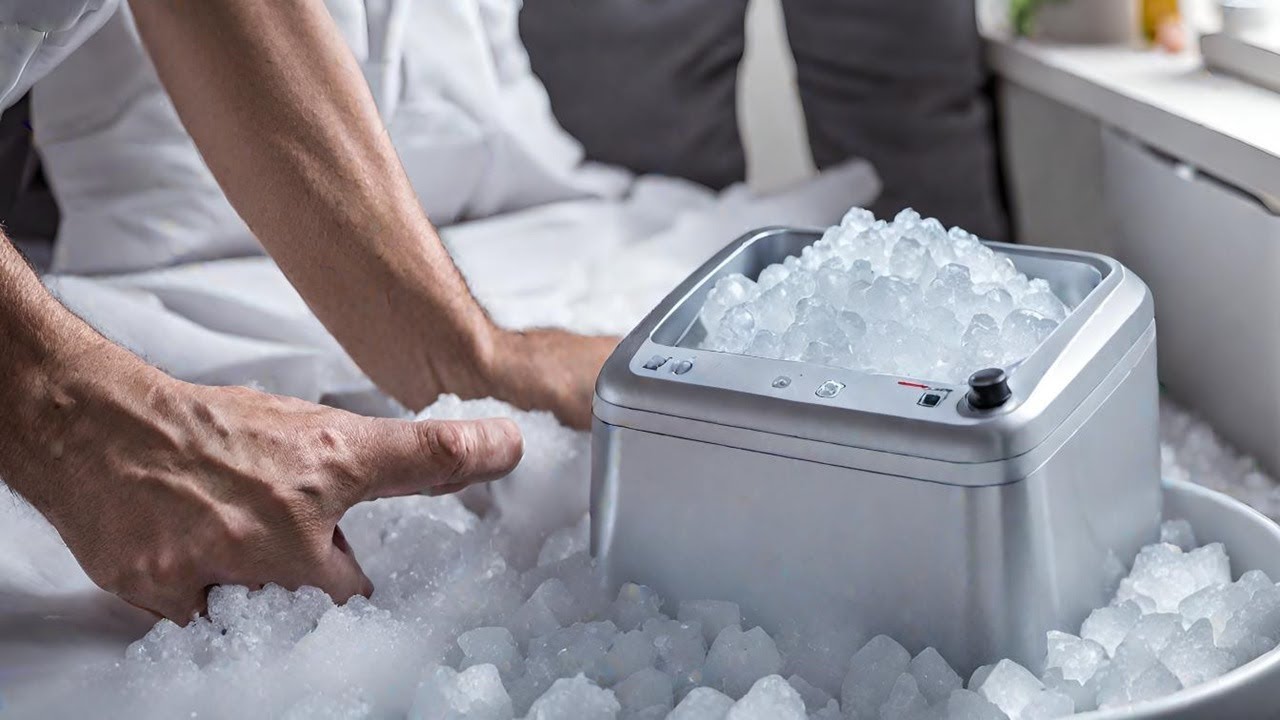 1 Hour Black Screen | Ice Crusher White Noise for Relaxation and Sleep ...