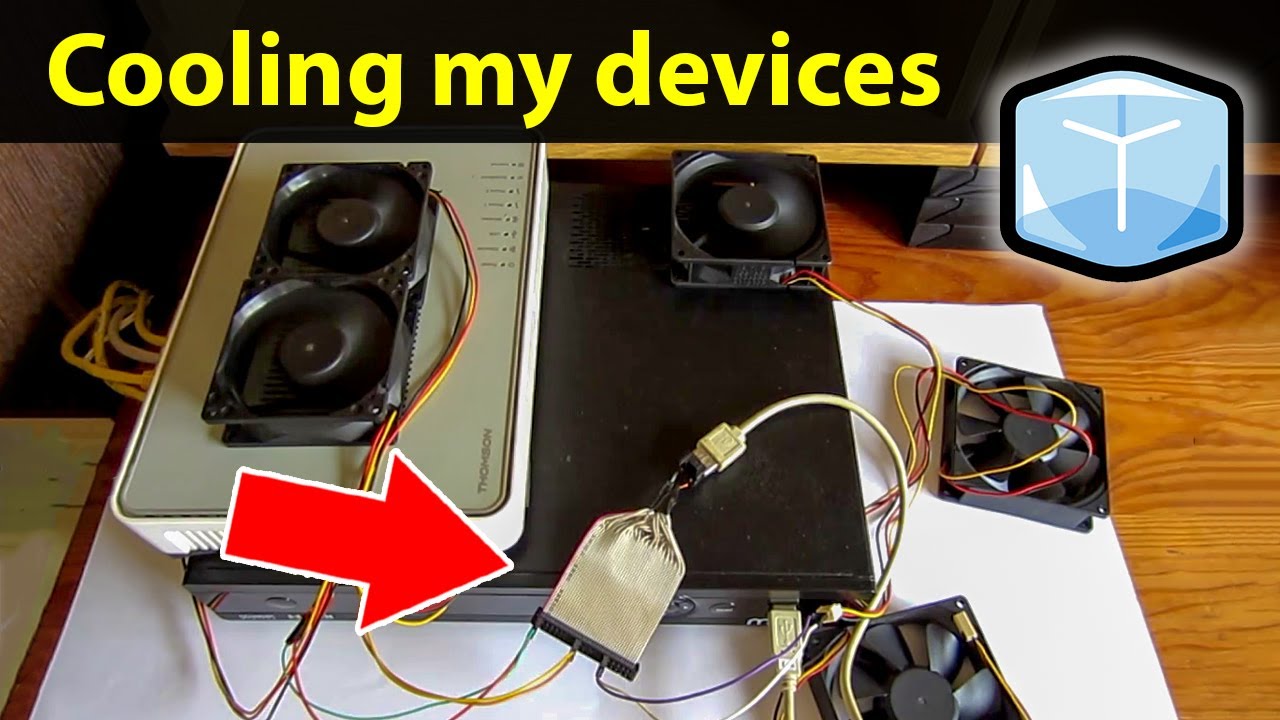 Cooling down electronic devices/equipment with fans using a USB-to-IDE ...
