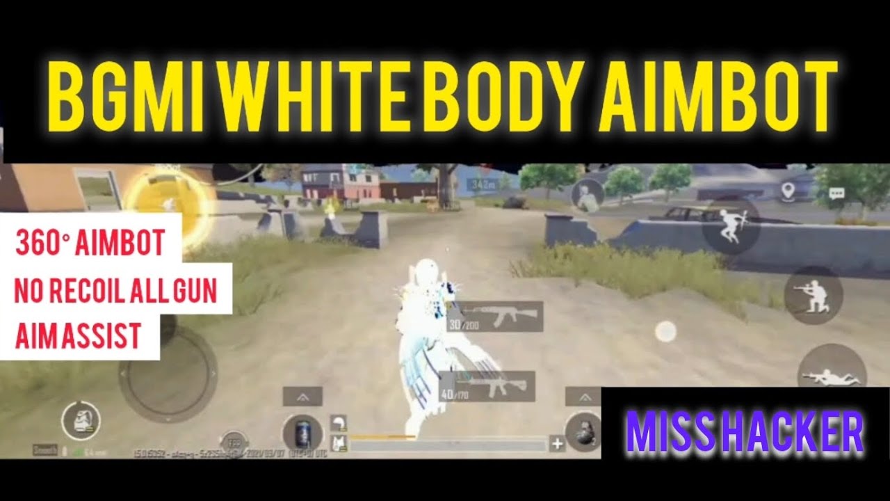 BGMI WHITE BODY AIMBOT 360° 😎 By MisS Hacker|| no recoil for all gun ...