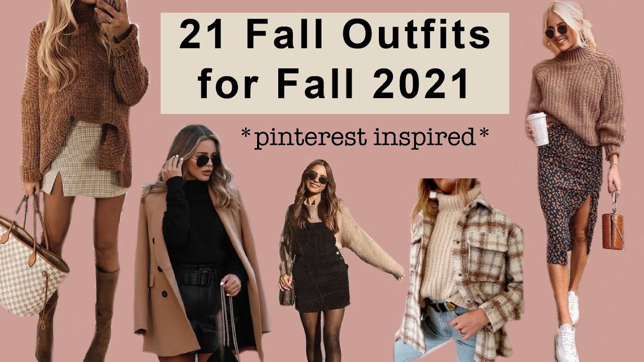 21 FALL OUTFITS FOR FALL 2021 *pinterest inspired* - YouTube