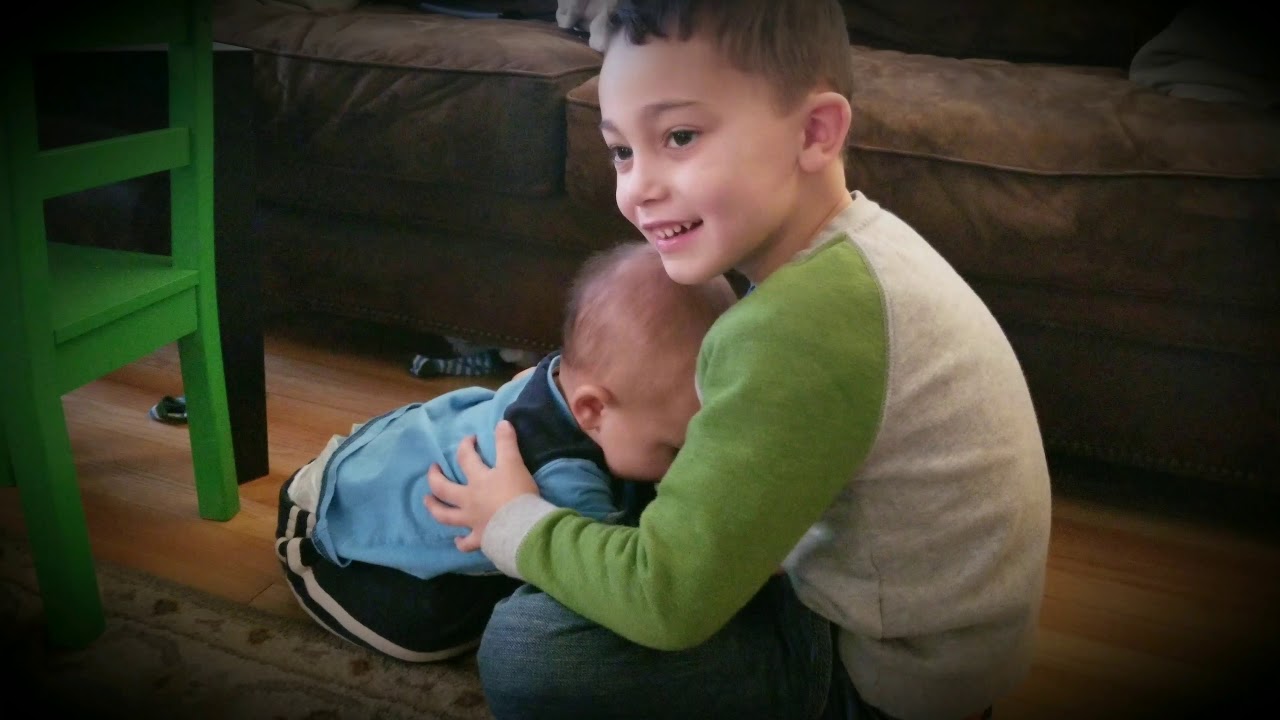 Nicky gives hugs to his bros - YouTube