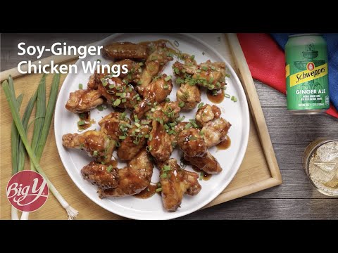 Soy-Ginger Chicken Wings Recipe - YouTube