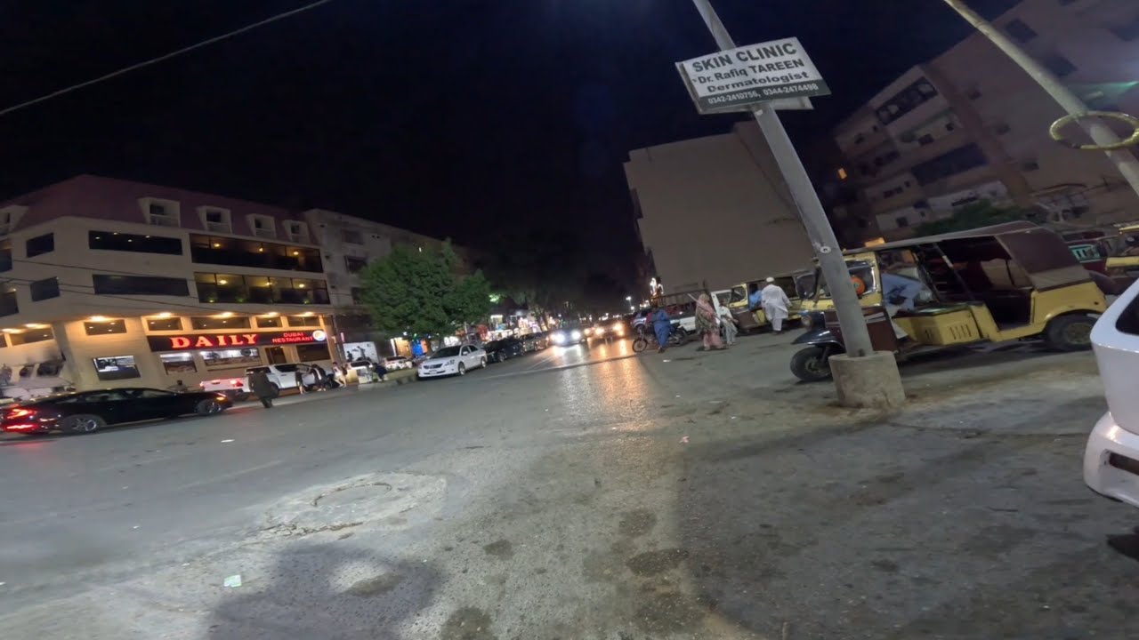 [4K] Walking Street View of Badar Commercial DHA Karachi - YouTube