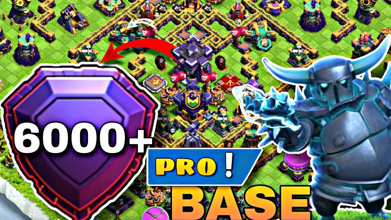 NEW TH15 PRO GLOBAL PUSH BASE !! TH15 LEGEND LEAGUE BASE WITH REPLAY ...