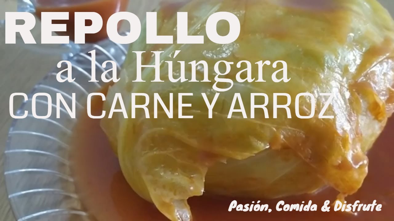 REPOLLO RELLENO A LA HÚNGARA. (repollo entero relleno con carne picada ...