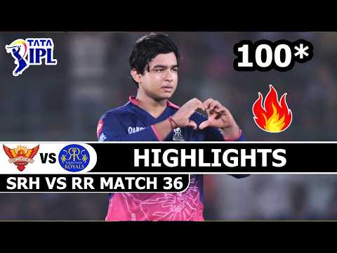 Sunrisers Hyderabad Vs Rajasthan Royals IPL 2026 Match 36 Highlights | SRH VS RR