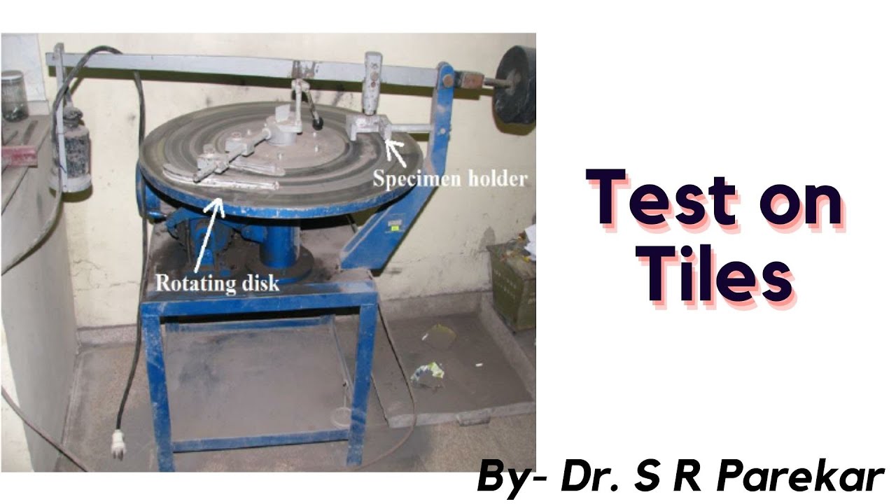 Tests on tiles - YouTube