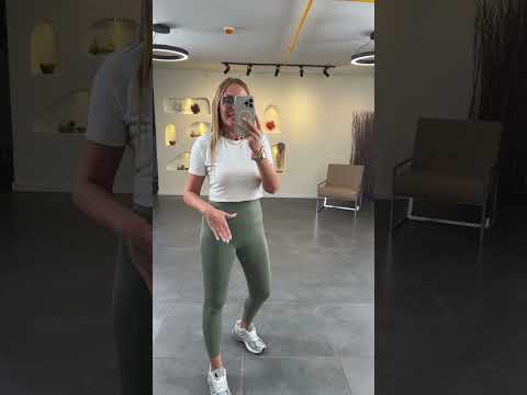 Oyhso Kumaş Yüksek Bel Haki Tayt