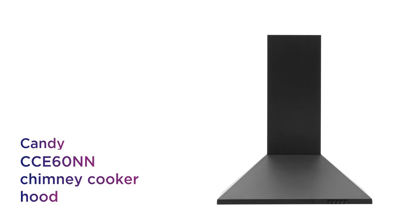 Candy CCE60NN Chimney Cooker Hood - Black | Product Overview | Currys ...