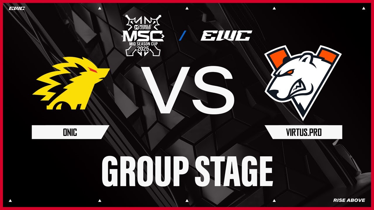 ONIC vs Virtus.pro | MSC at EWC 25 - Day 5 - Group Stage - YouTube