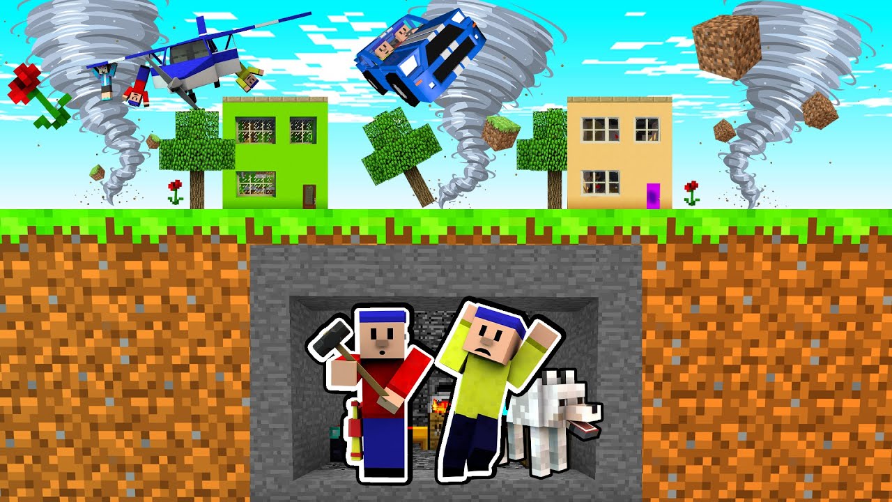 PAT A MAT Tornádo PARODIE v MINECRAFTU - YouTube