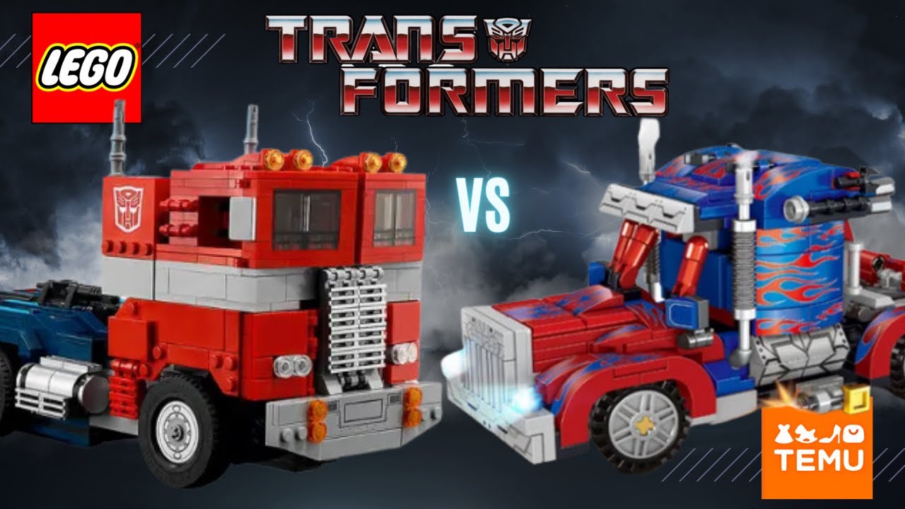 Temu Mecha Deformation truck vs LEGO Optimus Prime! Which one is better ...