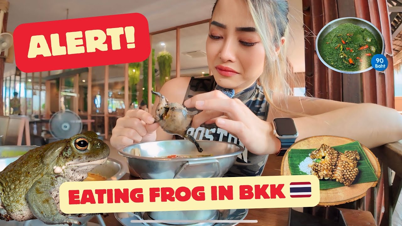 TRYING EXOTIC RESTAURANT IN BANGKOK 🇹🇭Eating Frog for the First Time! # ...