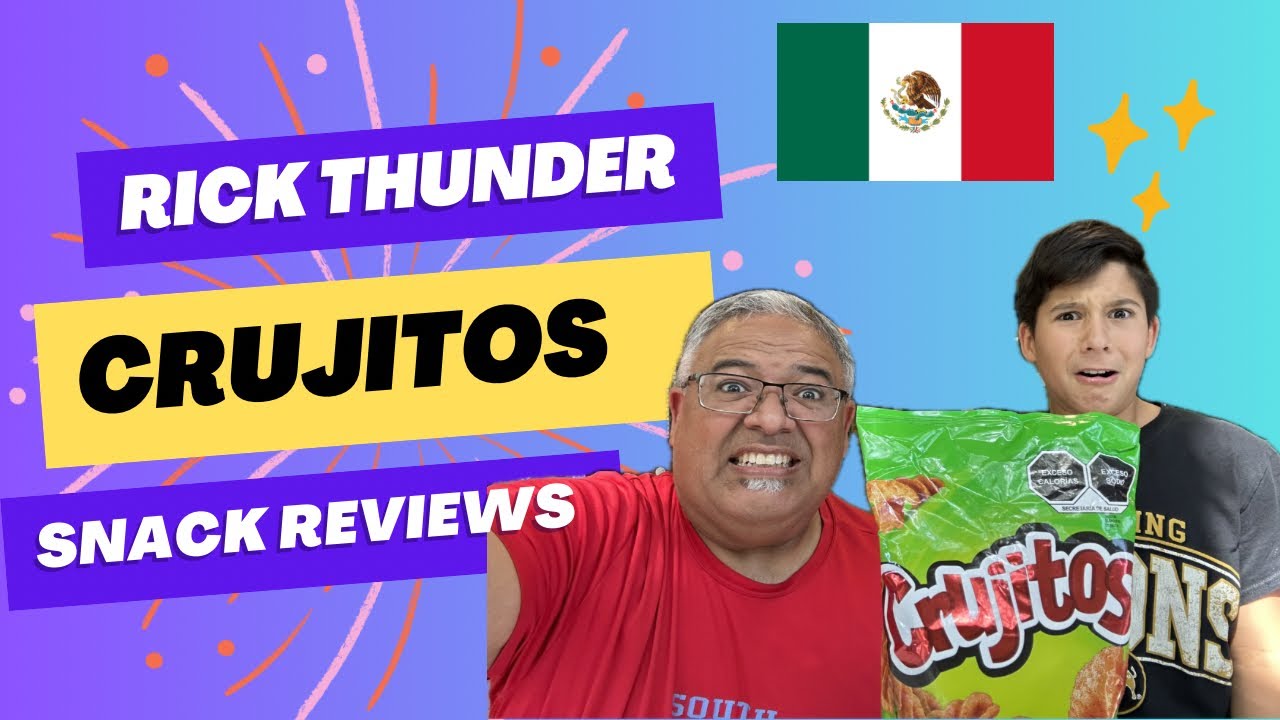 American Father & Son Try Mexican Corn Chips | 🇲🇽 CRUJITOS | Snack ...