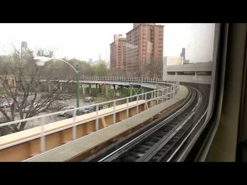 CTA Purple Line Express ride from Linden to Harold Washington Library ...