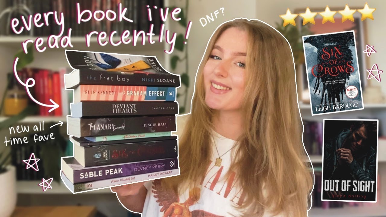 every book i've read recently! 📚🌷 || MASSIVE READING WRAP UP - YouTube