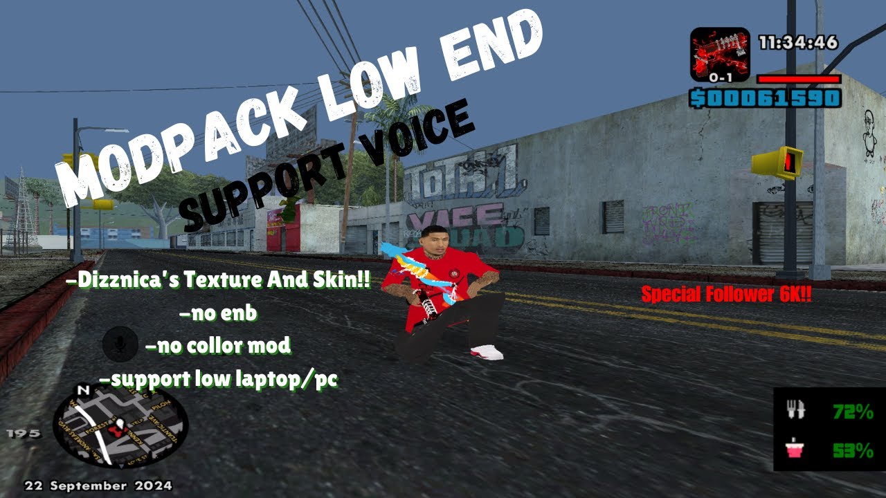 MODPACK DIZZNICA'S RINGAN SUPPORT VOICE!! [LOW END] - GTA SAN ANDREAS ...