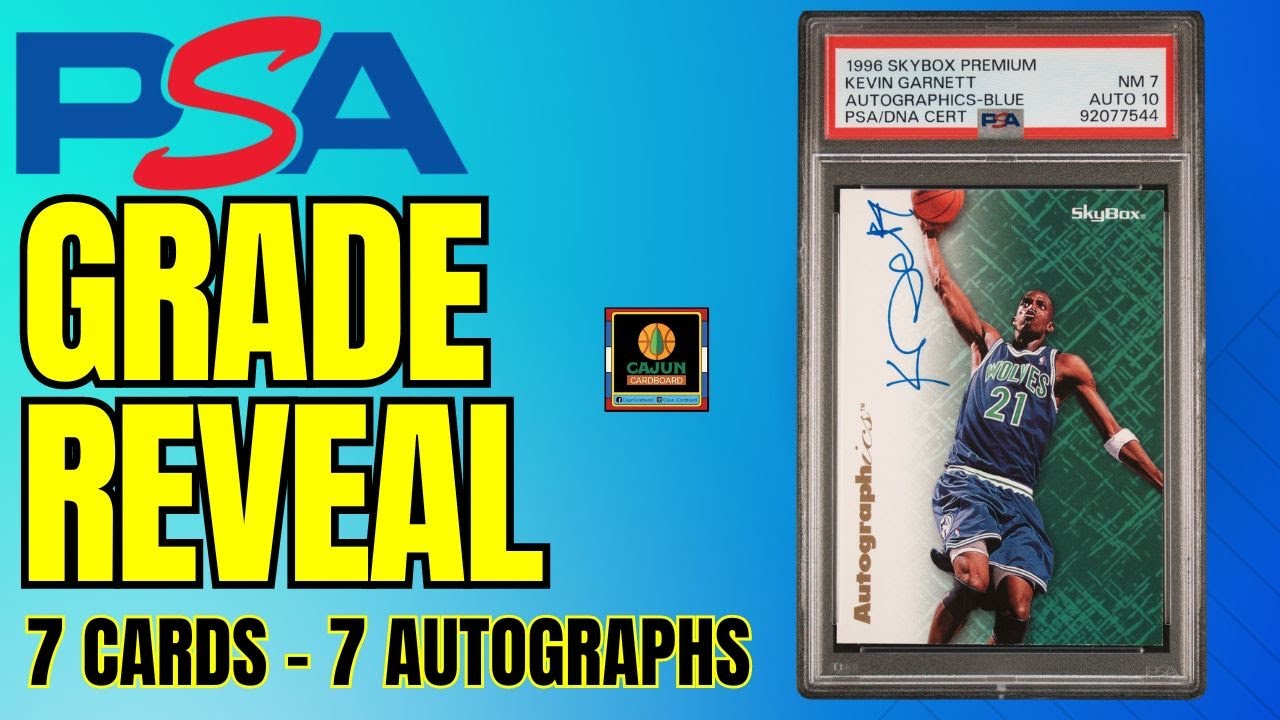 PSA Grade Reveal - 7 Autographed Cards - YouTube