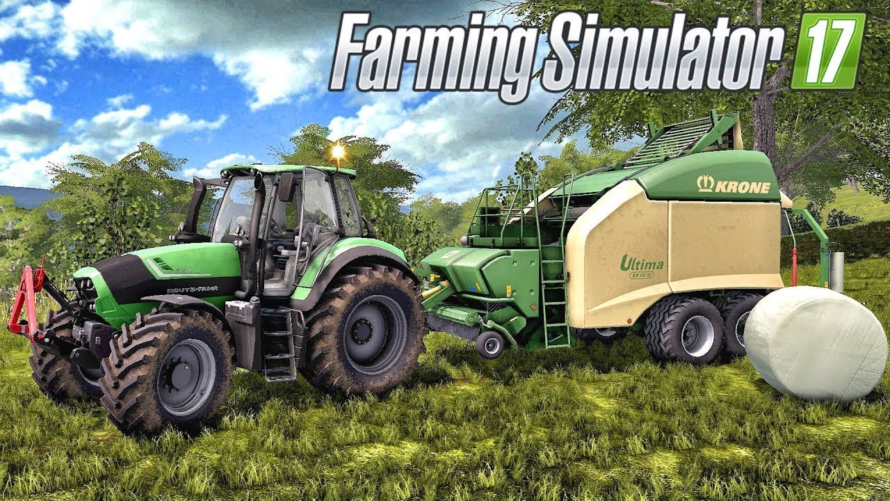 CREANDO PACAS REDONDAS DE HIERBA EN FARMING SIMULATOR 17 - YouTube