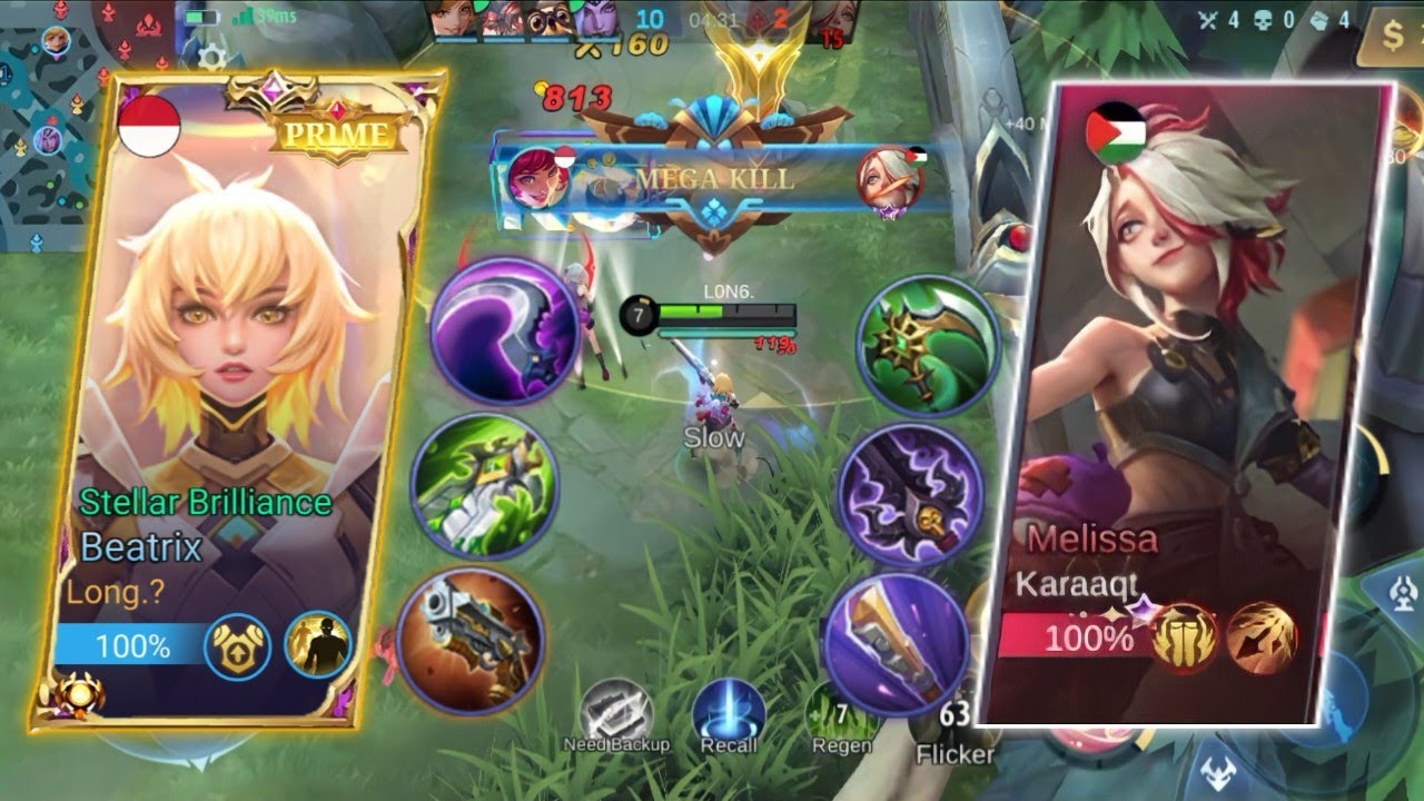 Beatrix Build Penetrasi vs Melissa Build Attack Speed!! Early nya ...