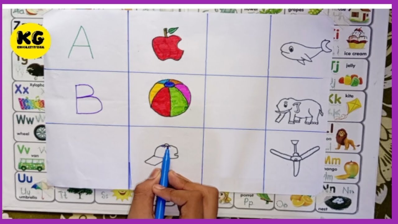 Fun Creative Activity for Kids | Color Names, Drawing & Guess the First ...